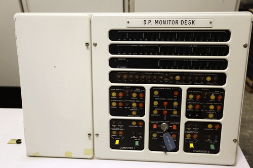 The control desk for computer 2 and the switch over desk.