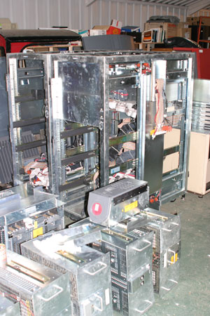 This is the system. The disk racks are at the front.